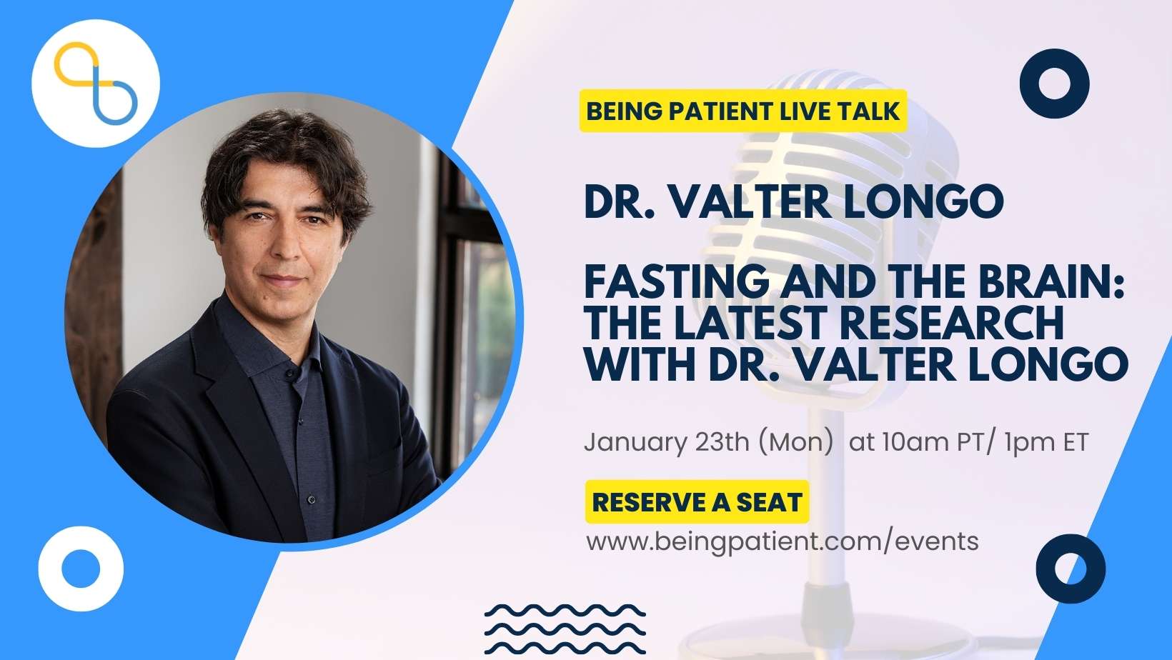 Dr. Valter Longo: Can a Fasting Diet Prevent Alzheimer’s? | Being Patient Dr. Valter Longo: Can a Fasting Diet Prevent Alzheimer’s? | Being Patient